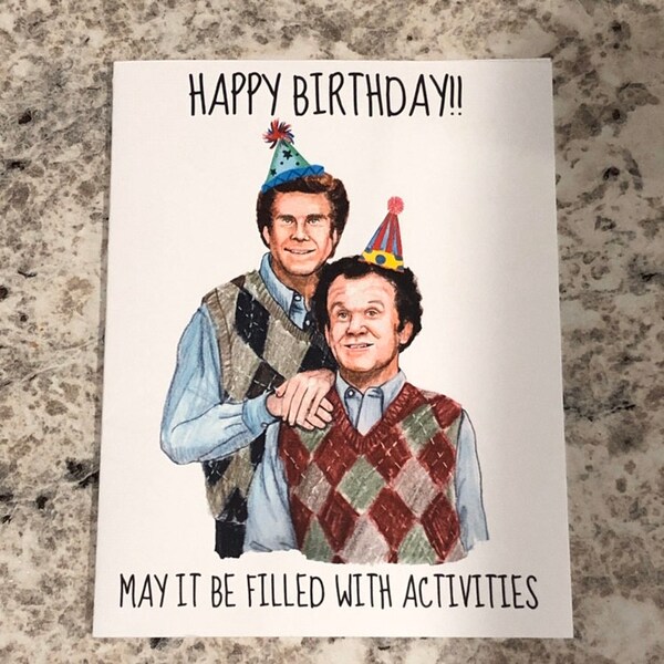 Step Bros Birthday Card, Funny Birthday Card, Comedy Gift for Him, Bday ...