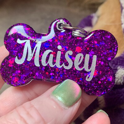 Simply Sparkle Pet Tags NEW COLORS - Etsy