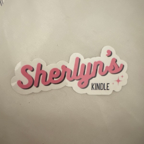 CUSTOM Kindle Name Stickers, Personalized Bookish Sticker, Name Sticker ...