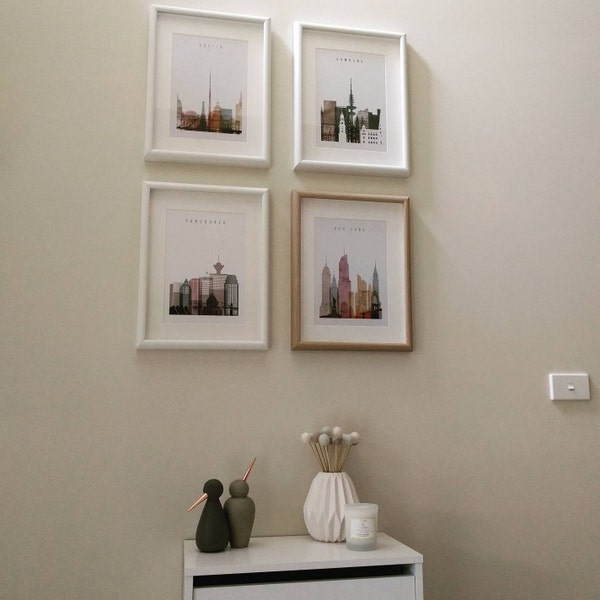Dublin Art Print, Dublin Watercolor Poster, Dublin Skyline, Travel ...