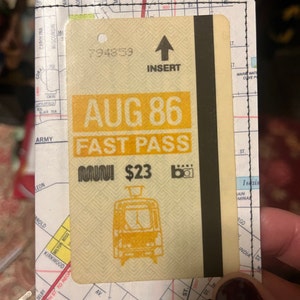 Slim Wallet San Francisco Real Muni Fast Pass and Map Choose 1 - Etsy