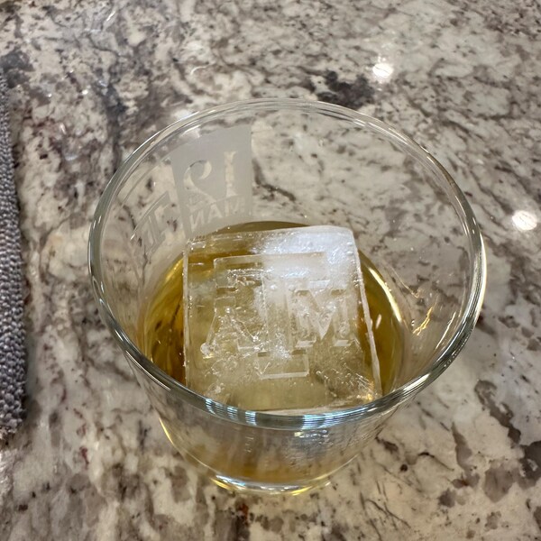 Custom Ice Mold, Letter Ice Cubes, Monogram Ice Mold, Personalized ...