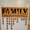 Family Celebrations Board for Birthdays and Anniversaries, Personalized ...