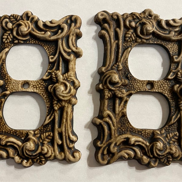 Gothic Victorian Filigree Outlet Cover or Switch Plate Finished in an ...
