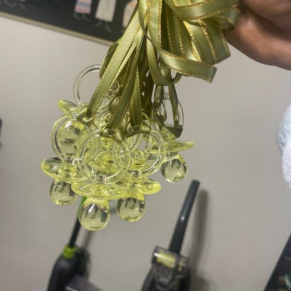 Baby Shower Pacifiers Party Favor Decorations for Game 12pc Yellow ...