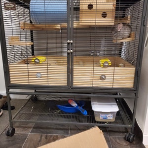 Original Full Sets of Cage Guards / Cage Poop Guards SAFEST & MOST ...