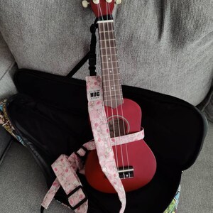 Ukulele Hug Strap Emilia Floral Purple Pink Yellow - Etsy