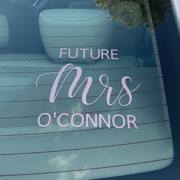 The Future Mrs Customizable Vinyl Decal/sticker for Car/laptop/tumbler ...