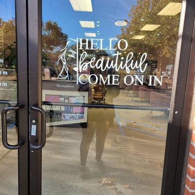 Hello Beautiful, Walk-ins Welcome Sign, Beauty Salon Sign, Clothing ...