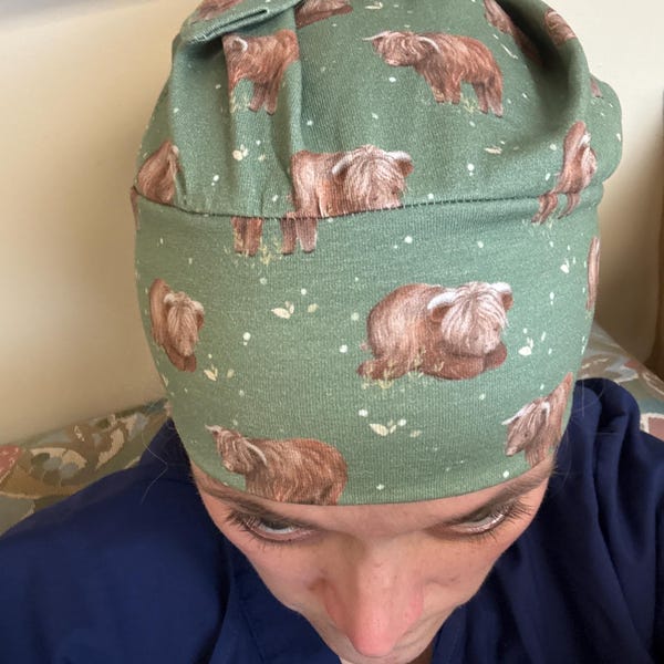 Potato Scrub Caps, Cartoon Scrub Ponytail, Long Hair Nurse Cap ...