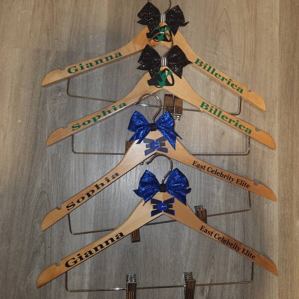 Personalized Cheer Uniform Hanger, Cheer Gift, Cheerleading, Team, - Etsy