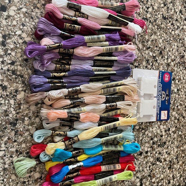 8x Purple DMC Flosses, Dmc Threads, DMC Kit, Dmc Set of Colors, Dmc ...