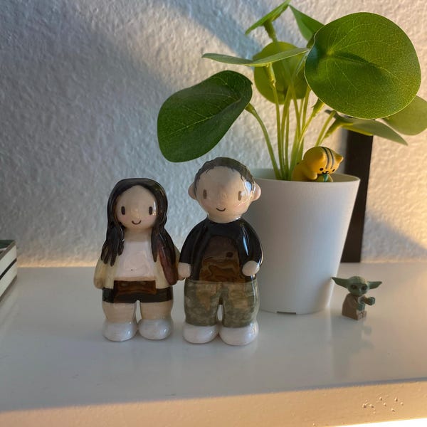 Custom Mini Me Doll,personalized Figurine Gift, Ceramic Mini Me Doll ...