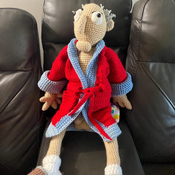 Dirty Old Man Gramps, Amigurumi Doll Crochet Pattern, Crocheted Dolls ...