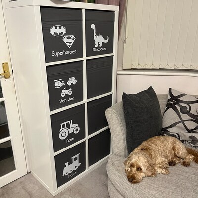 Toy Storage Decals Toy Labels Toy Box Stickers Self-adhesive ...