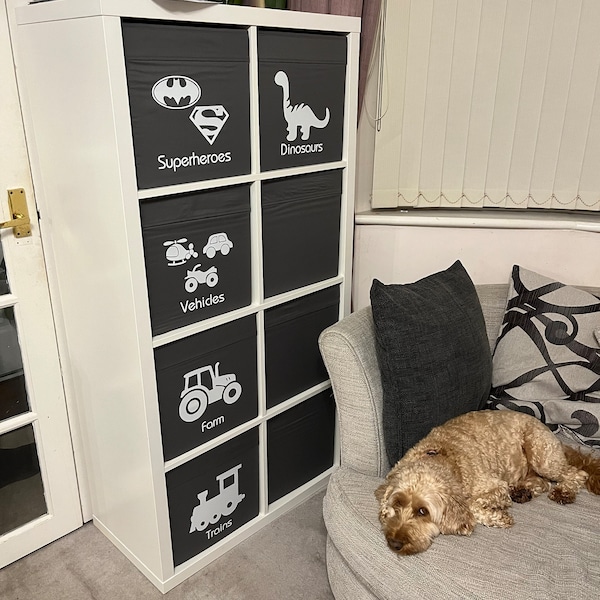 Toy Storage Decals | Toy Labels | Toy Box Stickers | Self-adhesive ...