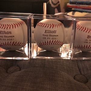 Personalized Laser Engraved Baseball Custom Baseball Ring - Etsy