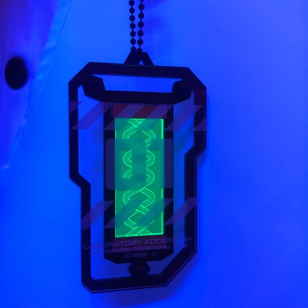 Cyberpunk Biohazard Access Key Necklace Pendant - Cyberpunk Accessory ...