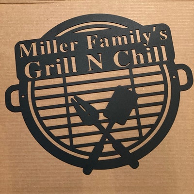Personalized Metal BBQ Sign, Personalized Grill Sign, Personalized BBQ ...