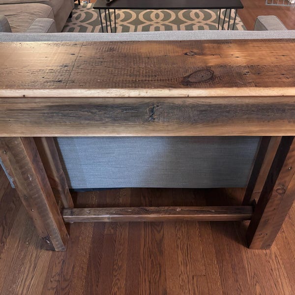 Rustic, Reclaimed Barn Wood Console Table. Custom Sizes and Finishes ...