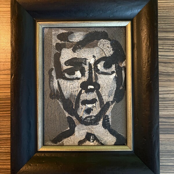 Sample: Guy on French Bookpage Lino, Comic Modernist, Midcentury Style ...