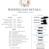 Editable Wedding Program Template, Modern Ceremony Program Wedding Day ...