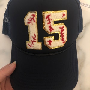Custom Baseball Hat | Baseball Hat | Number Baseball Hat | Baseball Mom ...