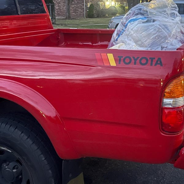 Retro Stripes 70's 80's Bedside (2 Decals) Size: 11.6"w X 1.9"h for ...