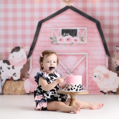 Girls Cow Romper, Baby Girl Cow Romper, Baby Romper, Cow Romper, Cow ...