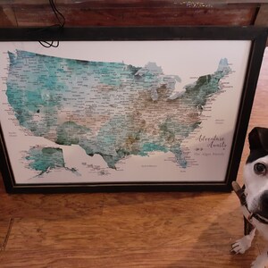 Large Office Wall Map Personalized World Map Executive Wall | Etsy