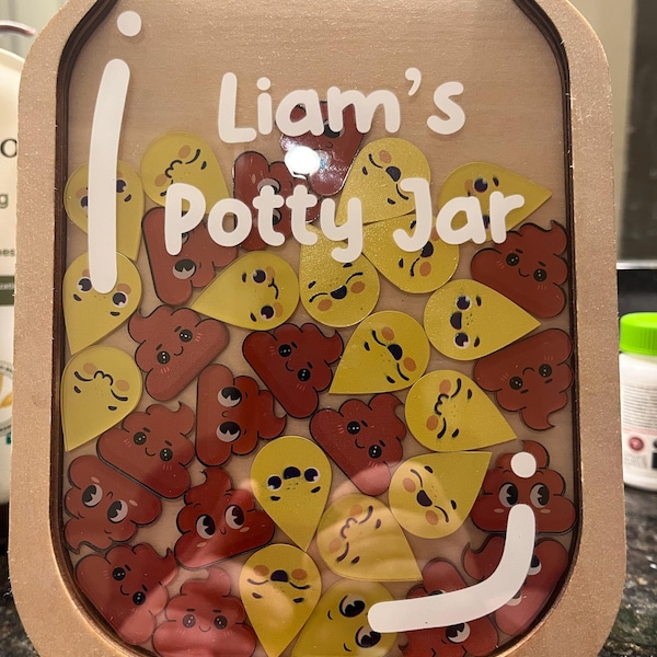 Potty Training Reward Jar, Kids Toilet Reward, Poo Tokens, Potty Jar ...