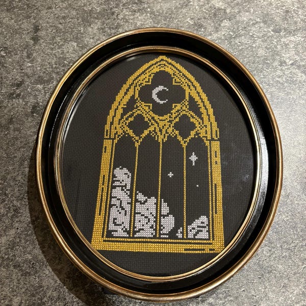 Gothic Window Cross Stitch Pattern Pdf - Etsy