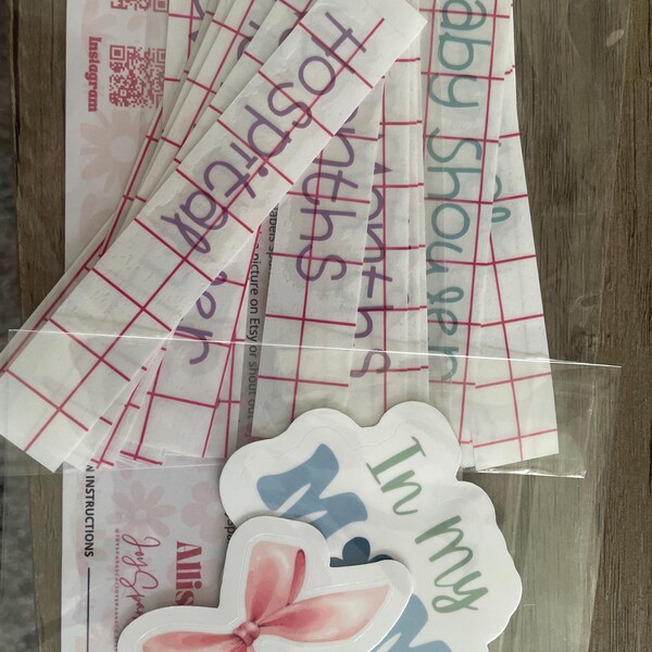 Pink Bow Sticker Set of 2, Vinyl Waterproof Sticker, Pink Ribbon ...