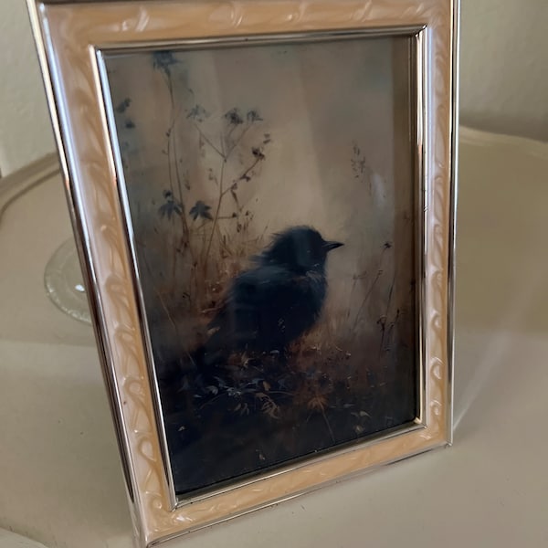 Bird Nested | Bird Wall Art, Dark Academia, Antique Painting, Vintage ...