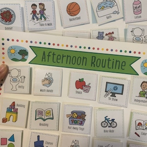 Daily Visual Schedule 120 Routine and Activity Cards, Includes Charts ...