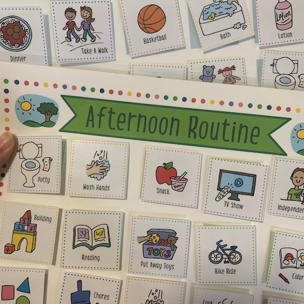 Daily Visual Schedule (120 Routine and Activity Cards), Includes Charts ...