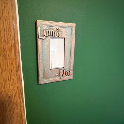 Lumos/nox Triple Light Switch Cover aged - Etsy