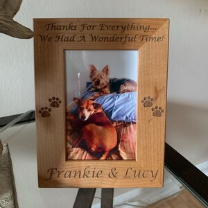 Live Love Rescue Dog Picture Frame Personalized With Names - Etsy
