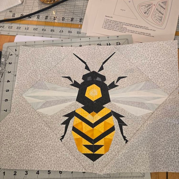 Bee Quilt Pattern / PDF Pattern / Foundation Paper Piecing / FPP ...