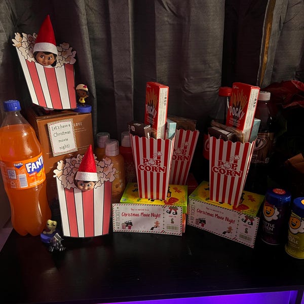 Printable Elf Movie Night Props, Elf Film Night Scene, Christmas Elf ...