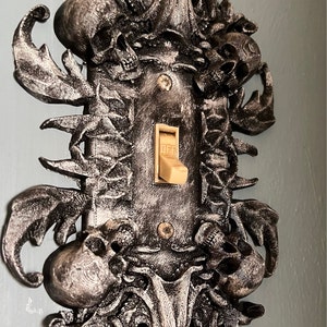 Gothic / Horror / Spooky Light Switch Cover Rocker Cover Power Outlet ...