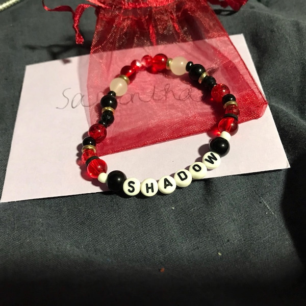 Shadow the Hedgehog Bracelet - Etsy