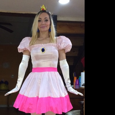 Princess Peach Crown, Gold, Mini, Tiny, Princess, Headband, Mario Bros ...