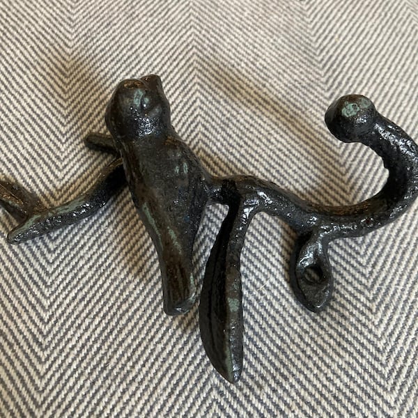 Old World ,cast Iron Towel Holder, Shabby Chic White, Bathroom Decor ...