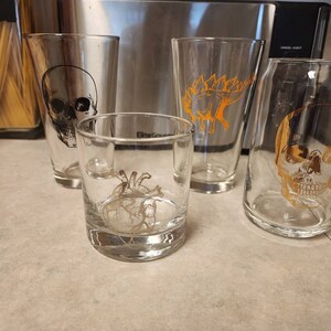 Dog Shot Glass Barware Glass Dogs Screen Printed - Etsy