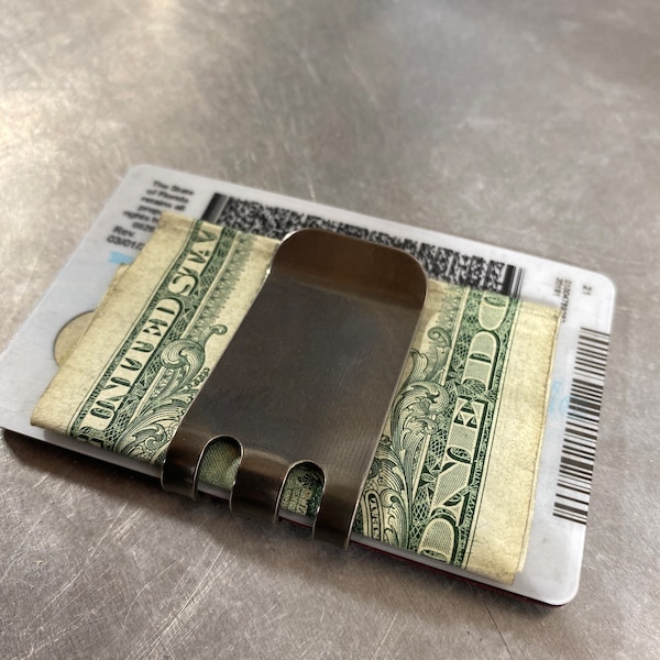 Titanium Money Clip. EDC Jet Engine Pilot HGU Firefighter USA Wedding ...