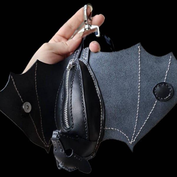 PDF Pattern Leather Bat Coin Purse - Etsy