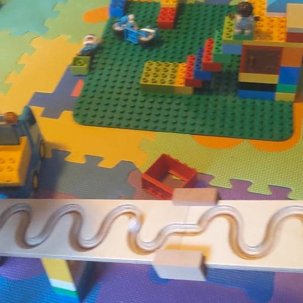 A Marble Run Plate Winding Track Marble Run Wood Wooden Toy Ball ...