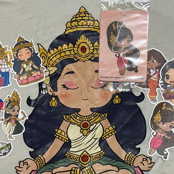 Khmer Apsara, Khmer Sticker, Multiple Designed Decorative Stickers - Etsy