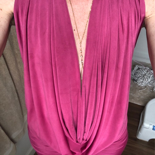 Ivory White Backless Drape Halter Top or Dress Pick Your SIZE and COLOR ...